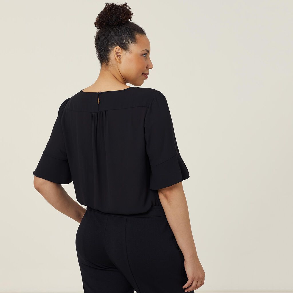 NNT Uniforms Georgie Fluted Sleeve Top (CATUK4) – Workwear Wholesalers