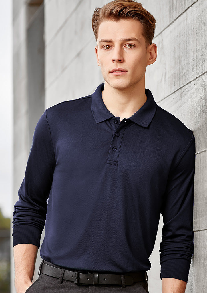 Biz Collection Action Mens Long Sleeve Polo (P206ML) – Workwear Wholesalers